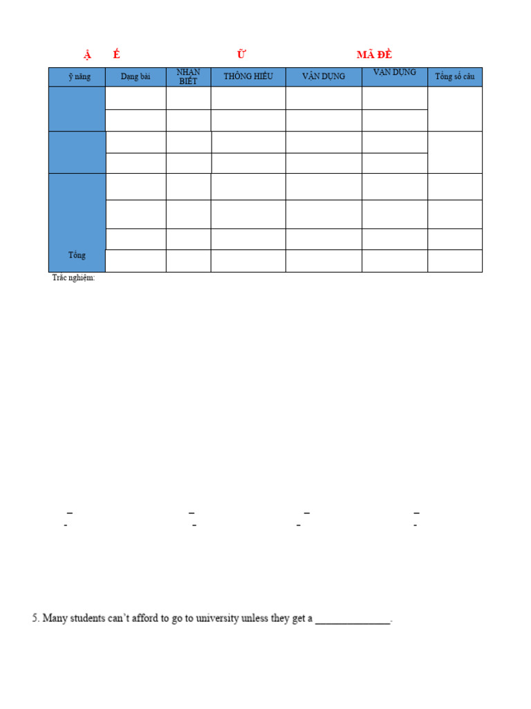 Ma Tran Ta 12 Bright Giua hk1 24.25 Da Gop | PDF | Thomas Edison | Job ...