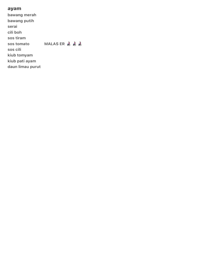 Ayam | PDF