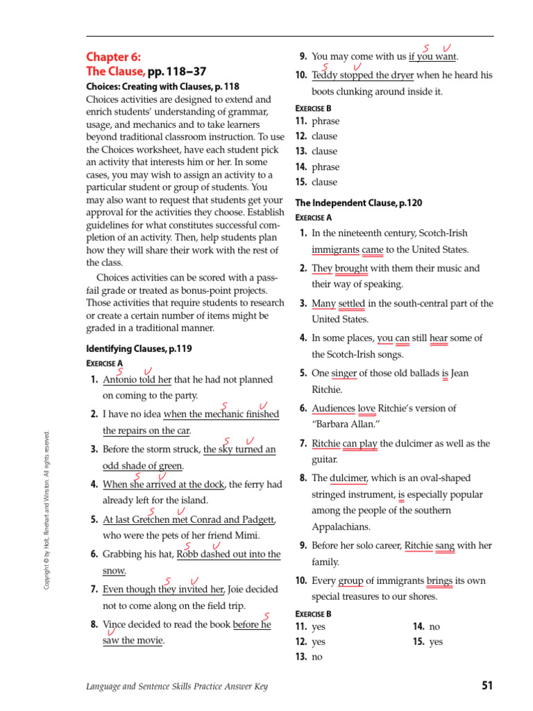 Understanding Clauses in Grammar | PDF