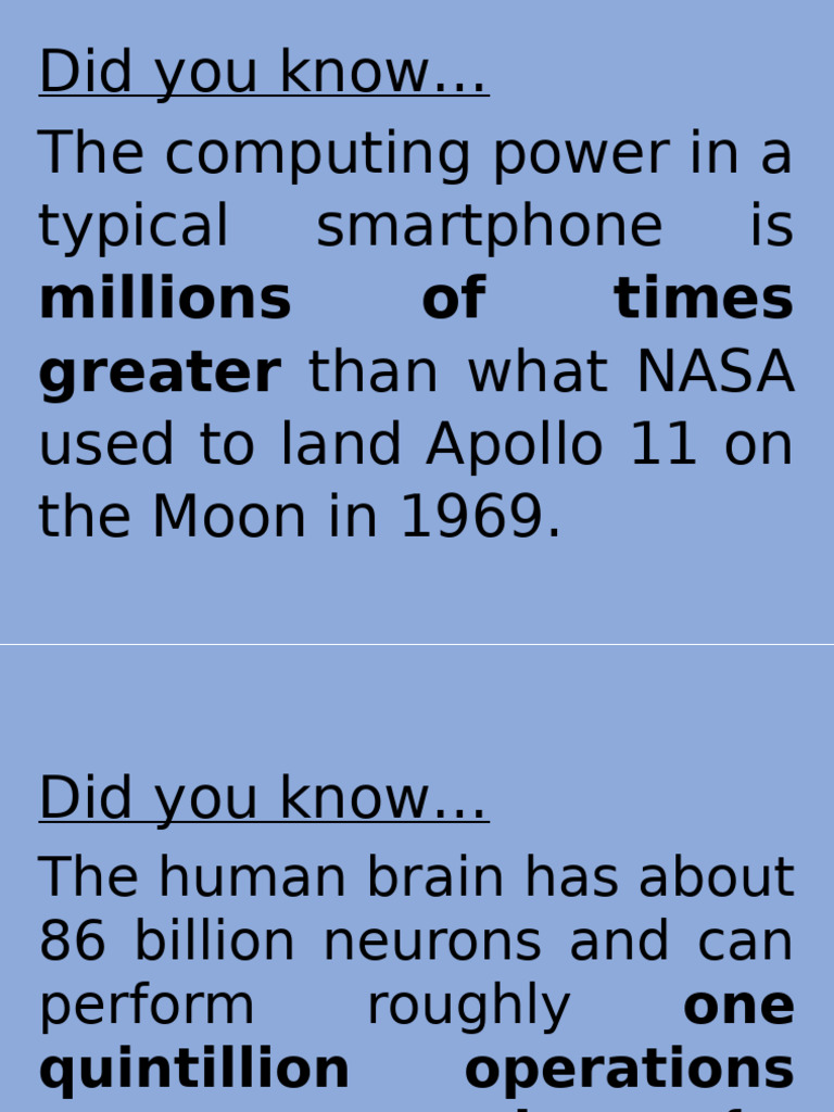 Did You Know | PDF