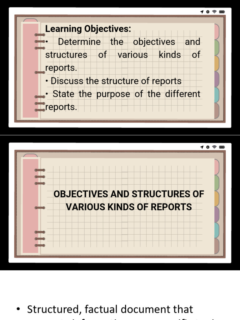 EAPP Q2 Lesson 4 Objectives and Structures of Various Kinds of Reports ...