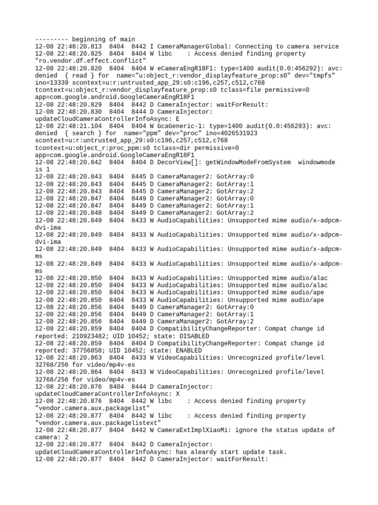 Log Cat 1733672900735 | PDF | Computing | Software