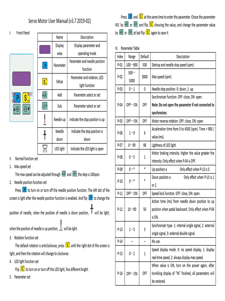 Servo Motor Technician User Manual (v37 L-Type 4-B - 231017 - 183647 | PDF | Electrical Engineering