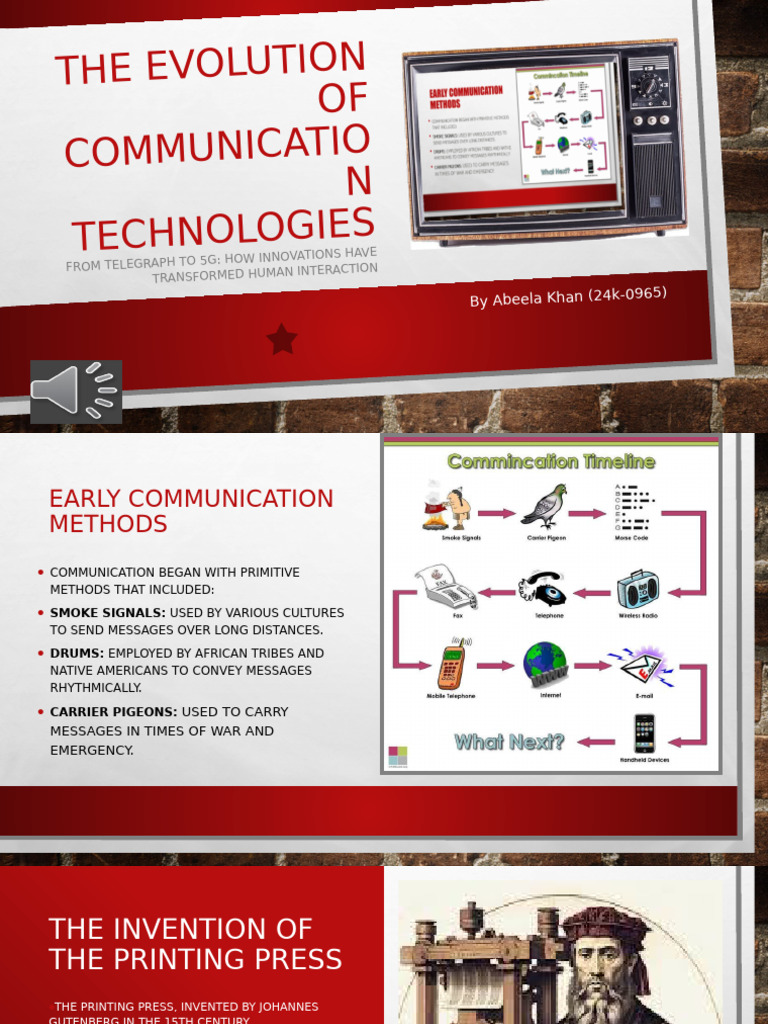 The Evolution of Communication Technologies (24k-0965) | PDF | Popular ...