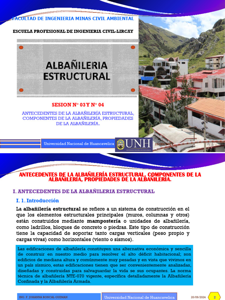 Albañilería Estructural: Historia y Propiedades | PDF | Albañilería ...