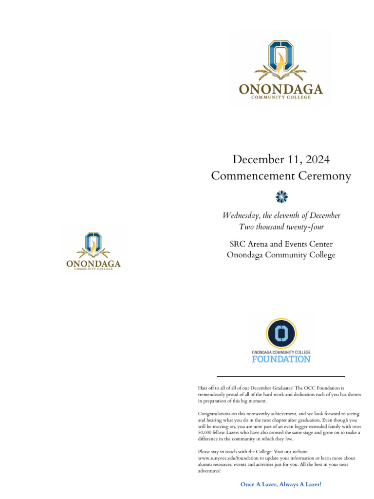 December Graduation Ceremony 2024 | PDF