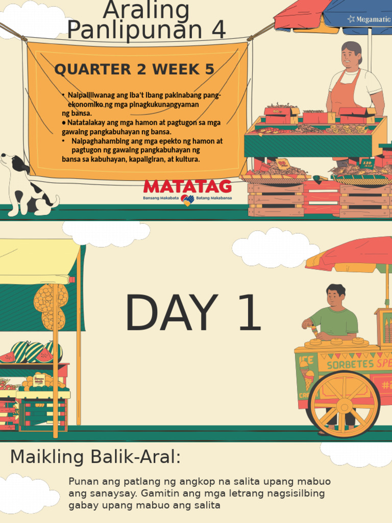 Q2 PPT Araling Panlipunan4 Week5 MATATAG | PDF