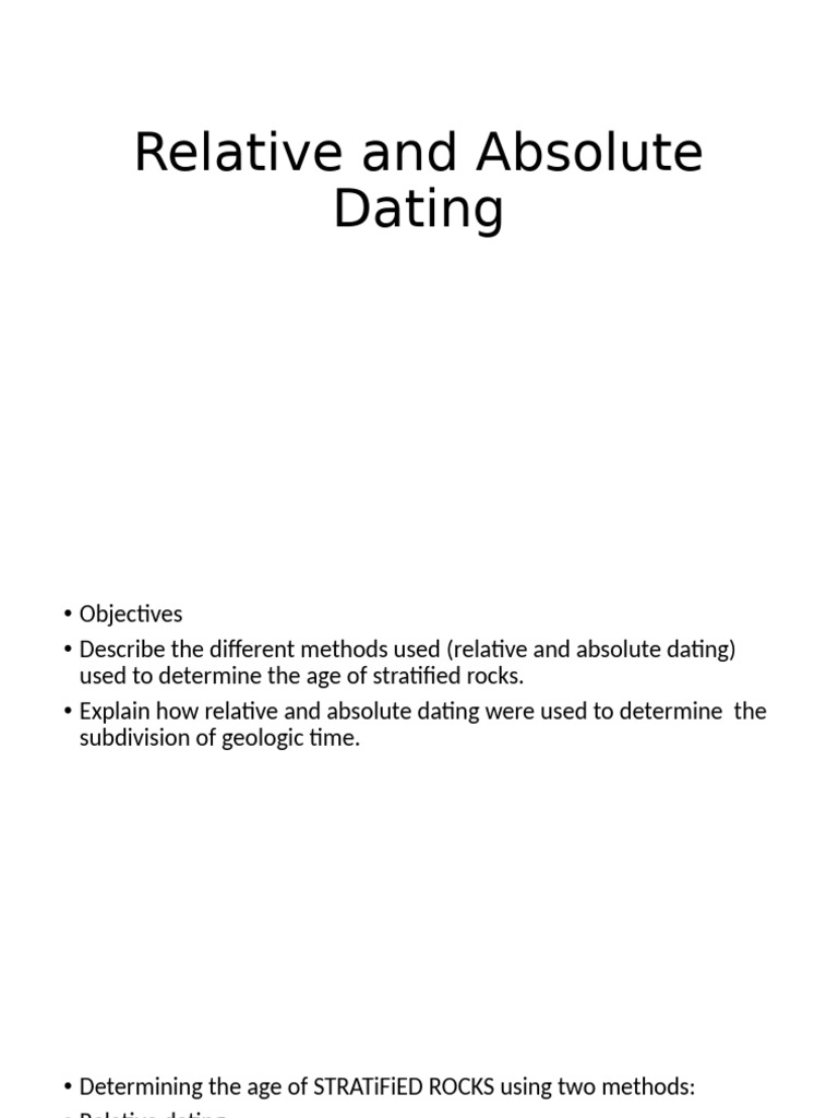Relative and Absolute Dating | PDF