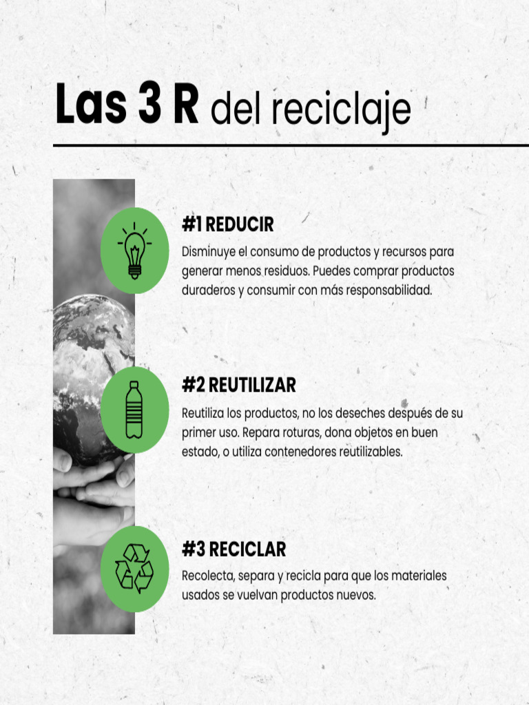 Las Tres R Del Reciclaje | PDF