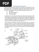 First and Third Angle Projection | PDF | Geometry | Technical Drawing