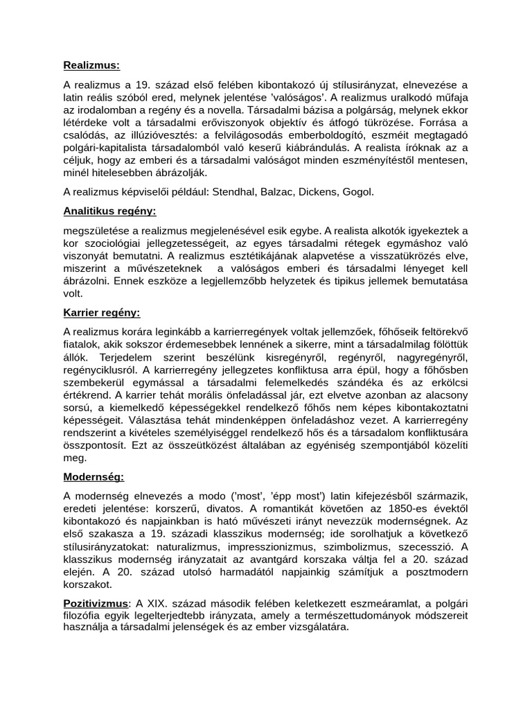 Realizmus | PDF