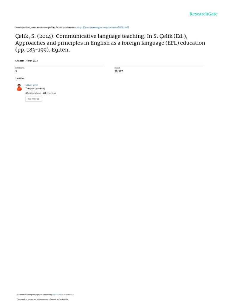 A Paper Describing ALL CLT Methods | PDF | Language Education | English ...