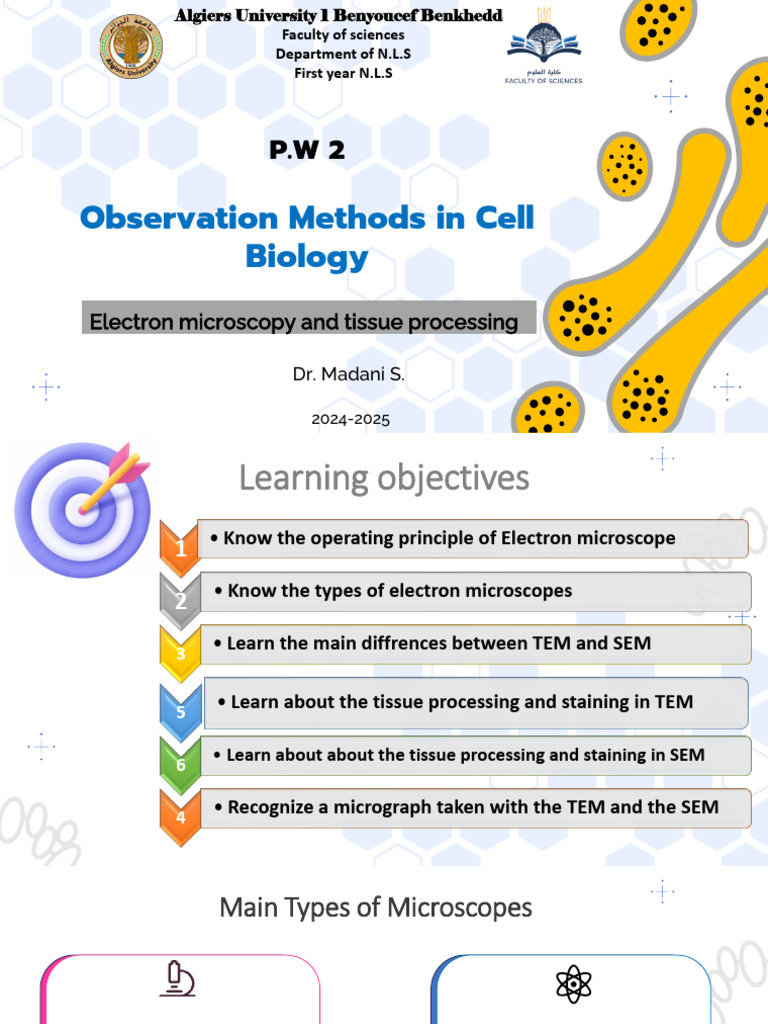 PW 2 Electron Microscopes | PDF | Microscope | Electron Microscope