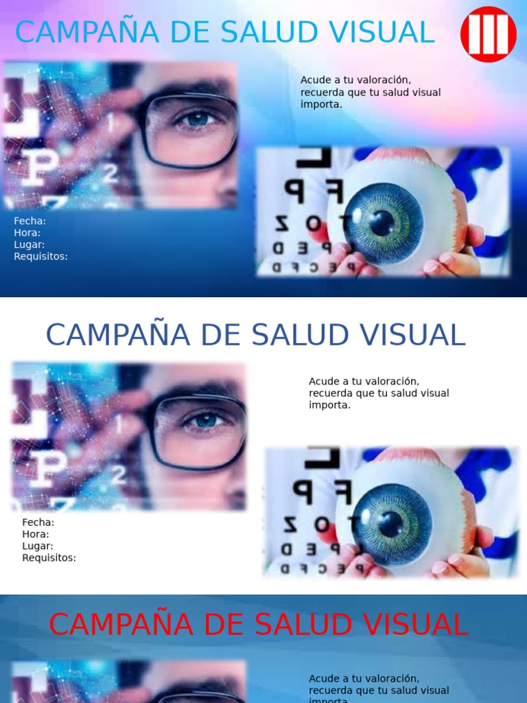 Campaña de Salud Visual Posteo | PDF