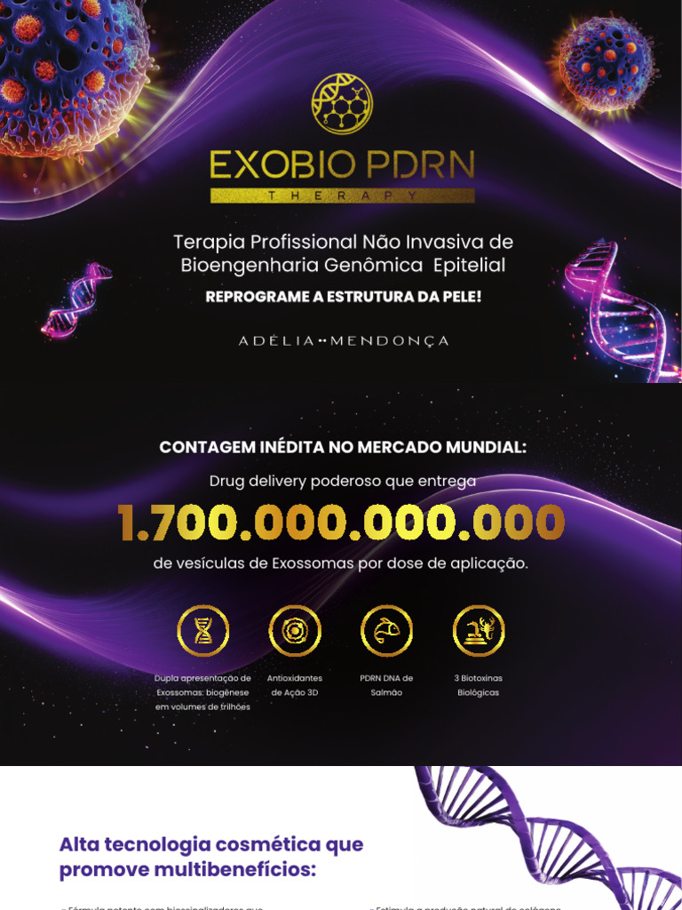 release-exobio-pdrn-therapy | PDF | Célula (Biologia) | Colágeno