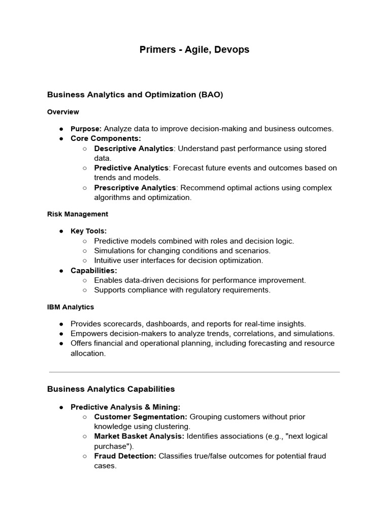 Primers Agile Devops Pdf Performance Indicator Analytics