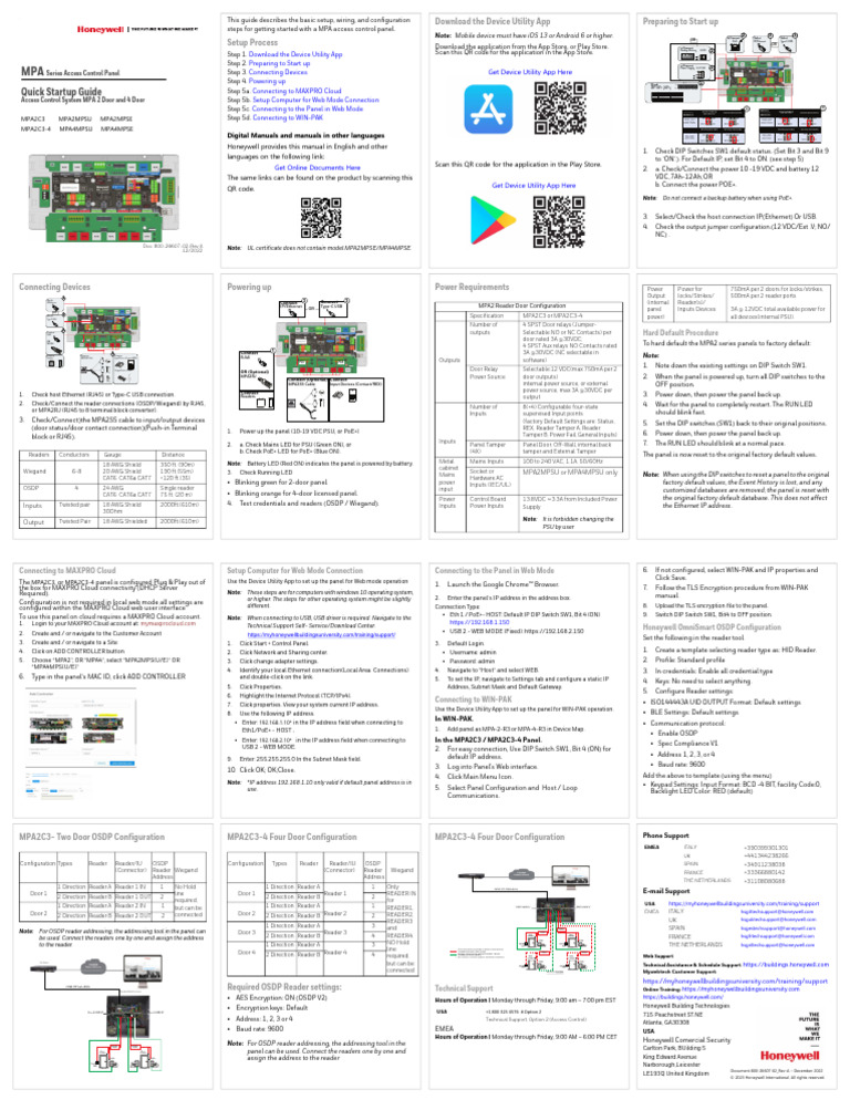 HBT Sec 800 26607 Mpa2 Mpa4 Quickstartupguide | PDF | Mobile App | Usb