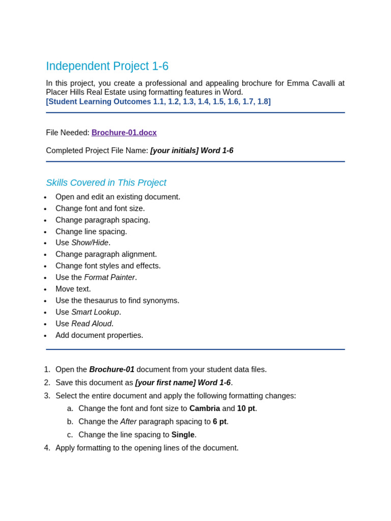 Brochure Formatting for Emma Cavalli | PDF | Paragraph | Written ...