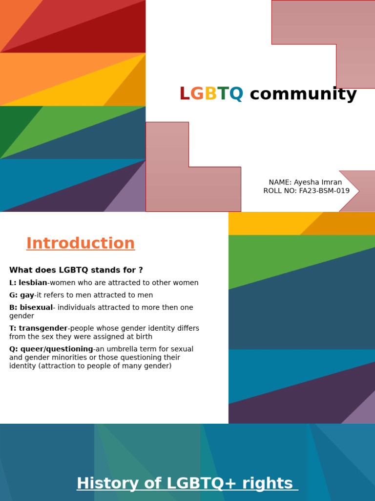 LGBTQ community | PDF | LGBTQIA+ Studies | Lgbt