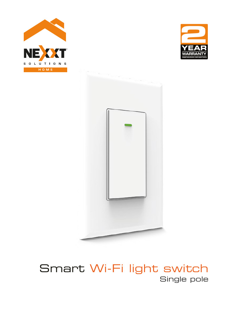 Nexxt Smart Wi-Fi Switch User Guide | PDF | Electrical Wiring | Switch
