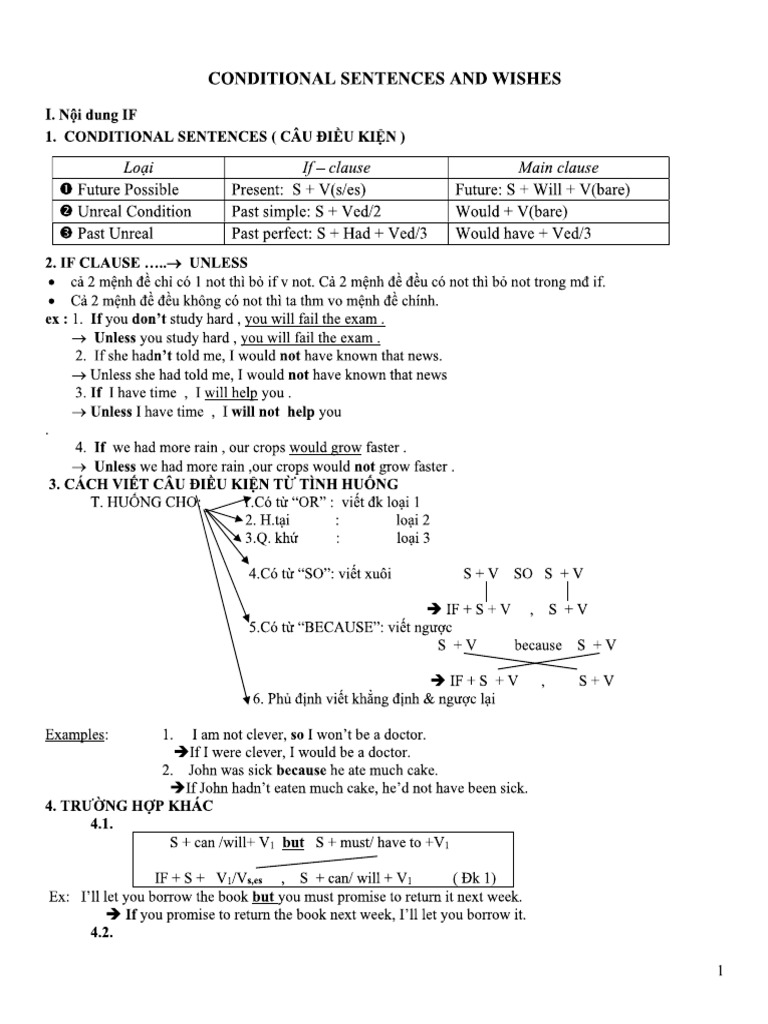 Conditional Sentences and Wishes | PDF