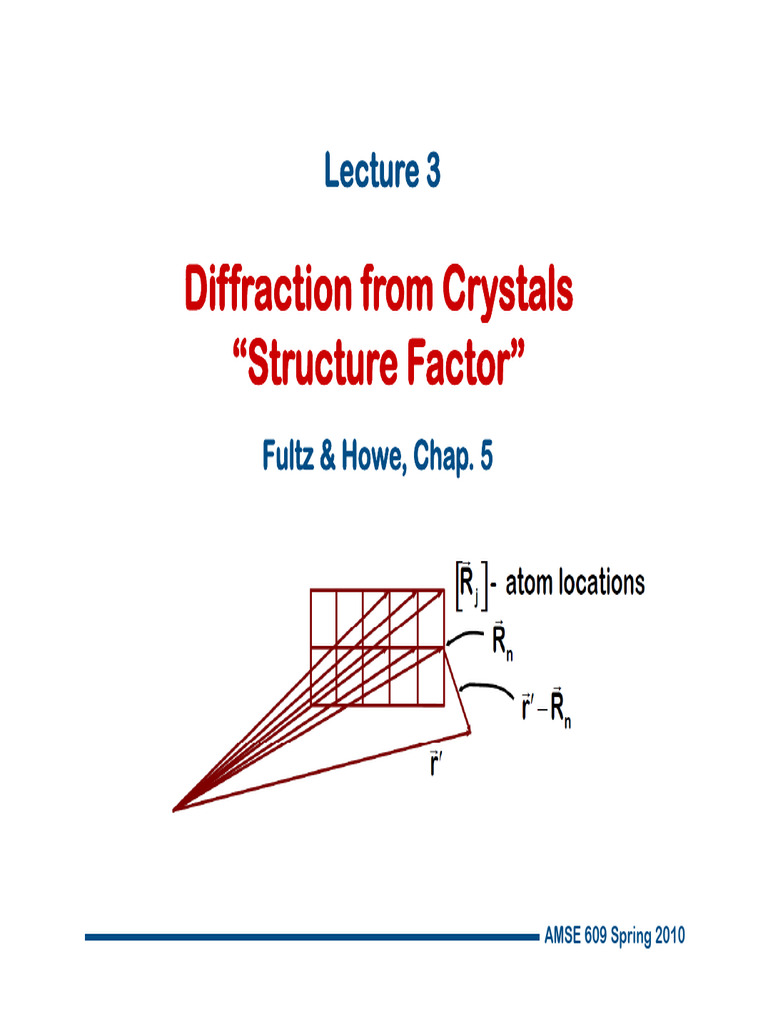 Chem Structure Factor | PDF | Crystal Structure | Condensed Matter Physics