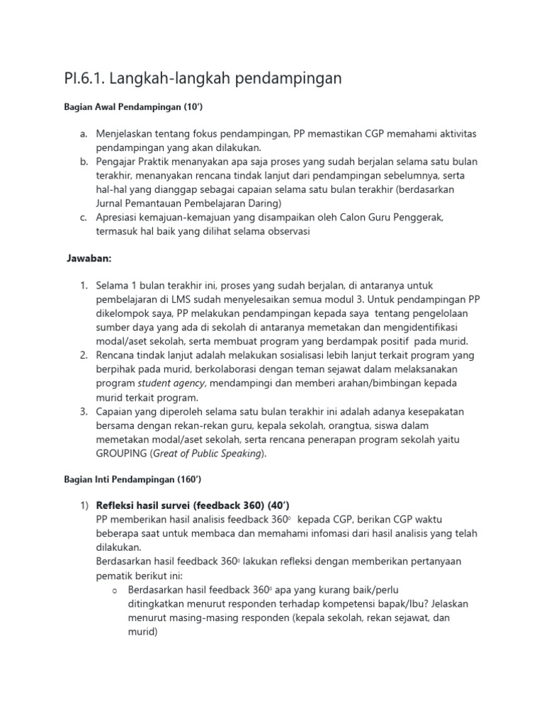 ALUR PI 6 Bu Lutfie | PDF