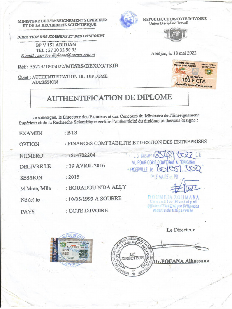 Authenfication Bts | PDF