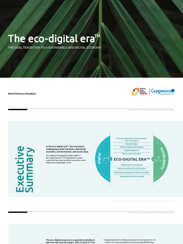 Eco-Digital Era: Transition to Sustainability | PDF | Sustainability ...