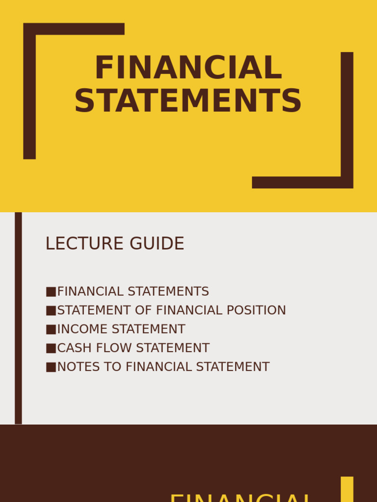Financial Statements | PDF | Balance Sheet | Equity (Finance)