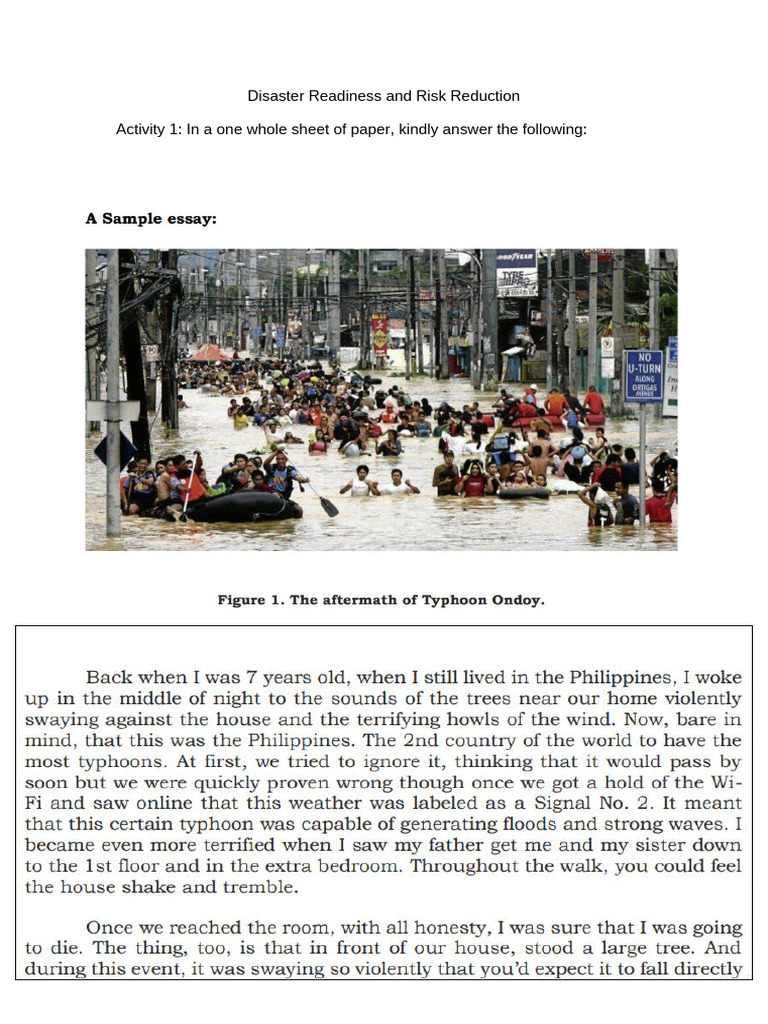 DRRR Activity 1 | PDF