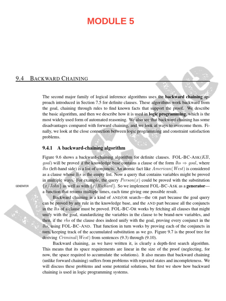 @Vtucode.in BCS515B Module 5 Textbook | PDF | First Order Logic ... @Vtucode.in BCS515B Module 5 Textbook | PDF | First Order Logic ...