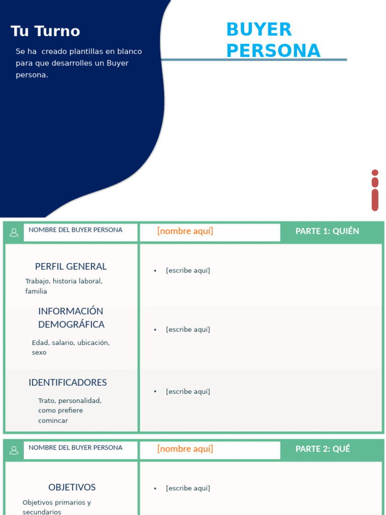 Plantilla de Buyer Persona | PDF