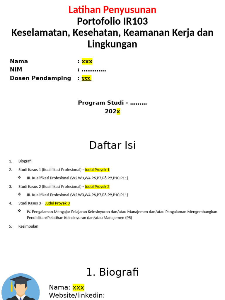 2.3 Format Portofolio K3L_NIM_NAMA (3) Copy | PDF