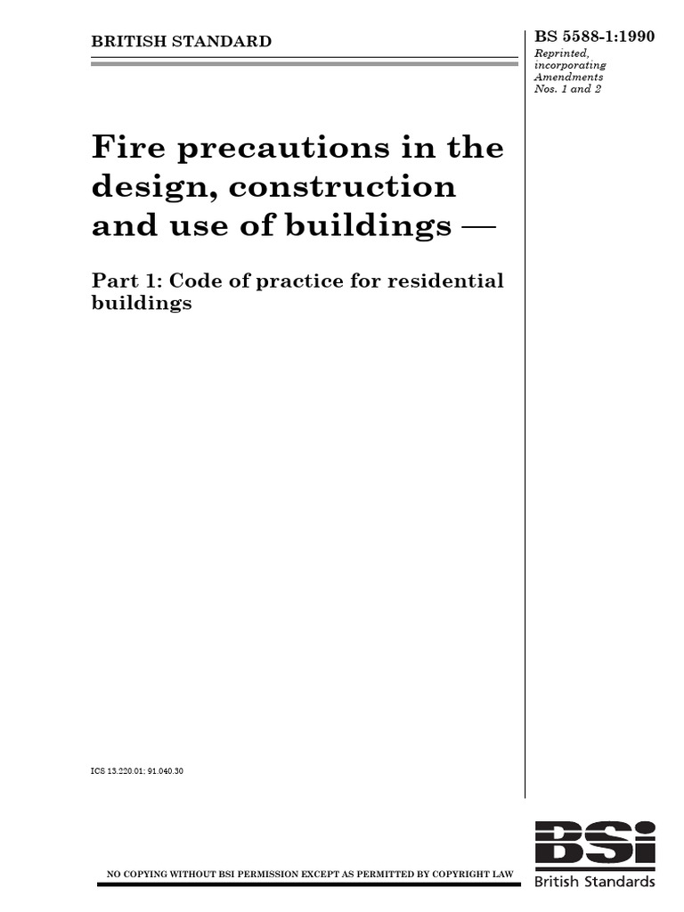 Fire Safety Code for Residential Buildings | PDF | Regulation ...