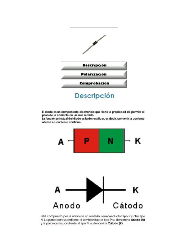 El Diodo Rectificador | PDF