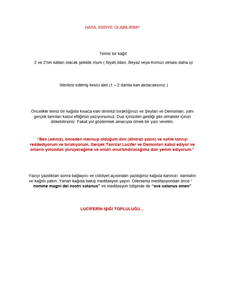 Inisiyasyon Ritueli | PDF