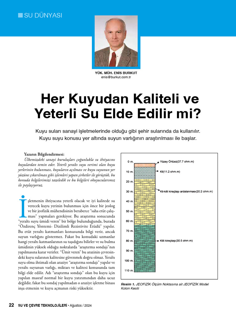 Her Kuyudan Kal Tel Ve Yeterl Su Elde Ed L R M 1725509558 | PDF