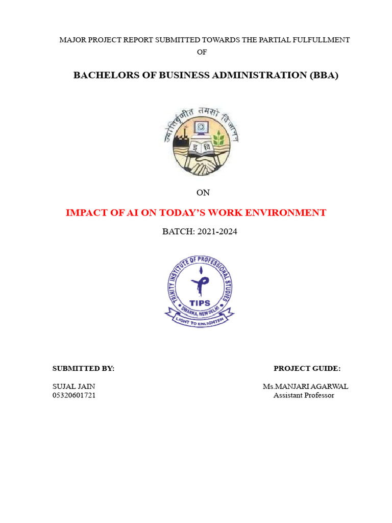 My Final Major Project | PDF | Artificial Intelligence | Intelligence ...