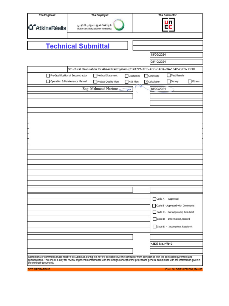 Structural Calculations for Abseil Rail | PDF | Construction Management