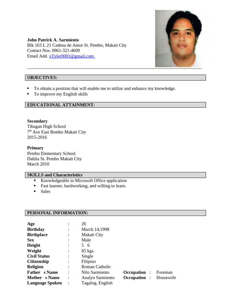 Patrick-Resume-2 | PDF