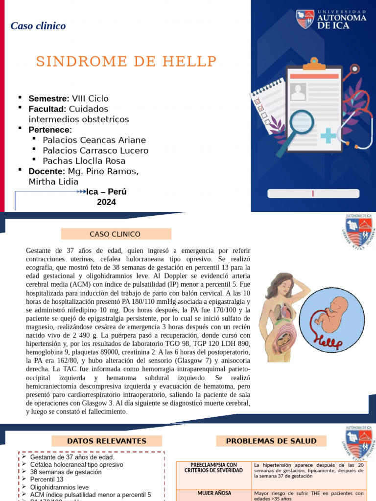 Sindrome de Hellp | PDF | Causas de la muerte | Enfermedades y trastornos humanos