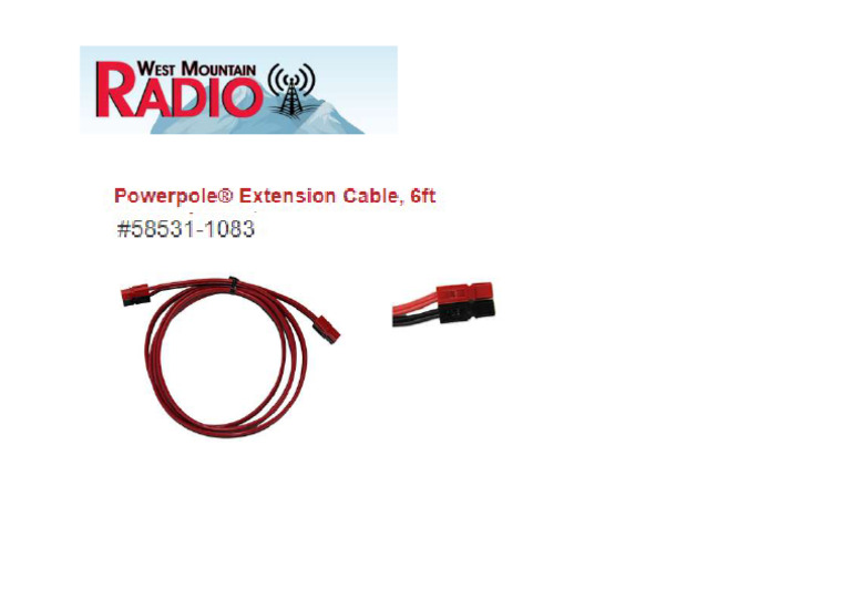 Cable Extension Powerpole 30 A | PDF