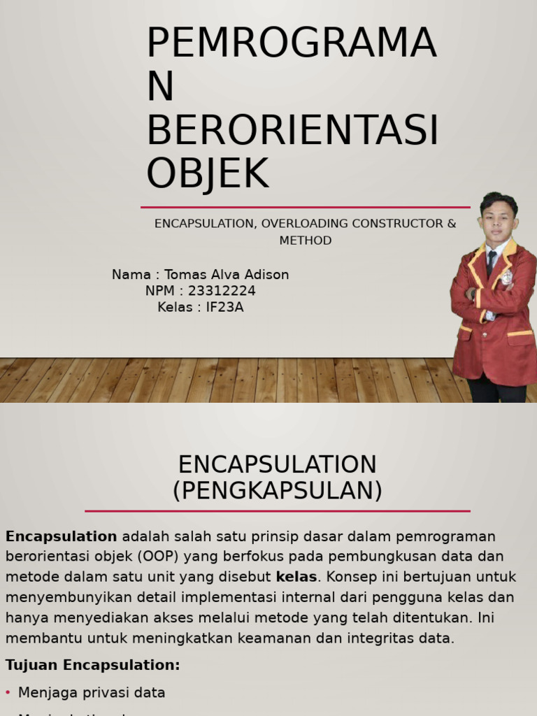 Prinsip OOP: Encapsulation & Overloading | PDF