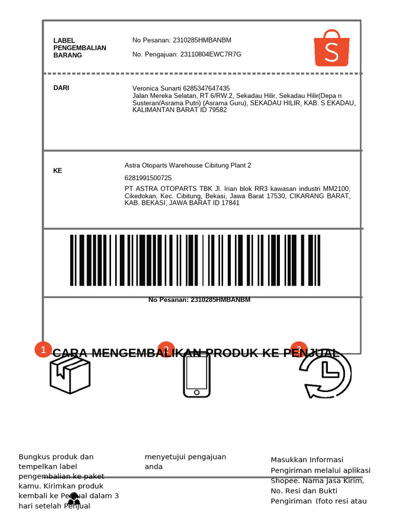 Get Return Label | PDF
