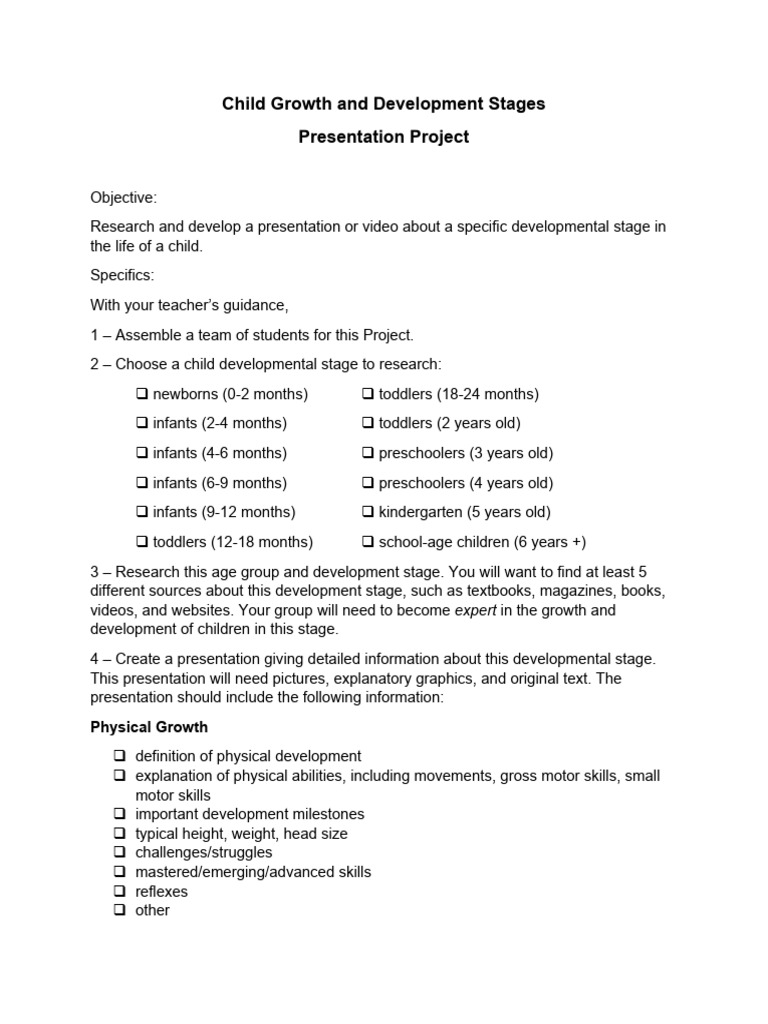 Child Growth Development Stages CDU5 L7 | PDF | Child Development | Toddler