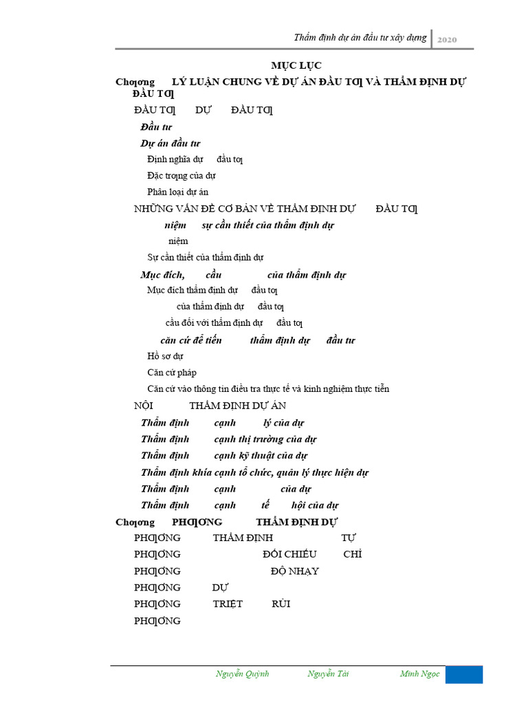 Tham Dinh Du an Dau Tu Xay Dung (1) | PDF