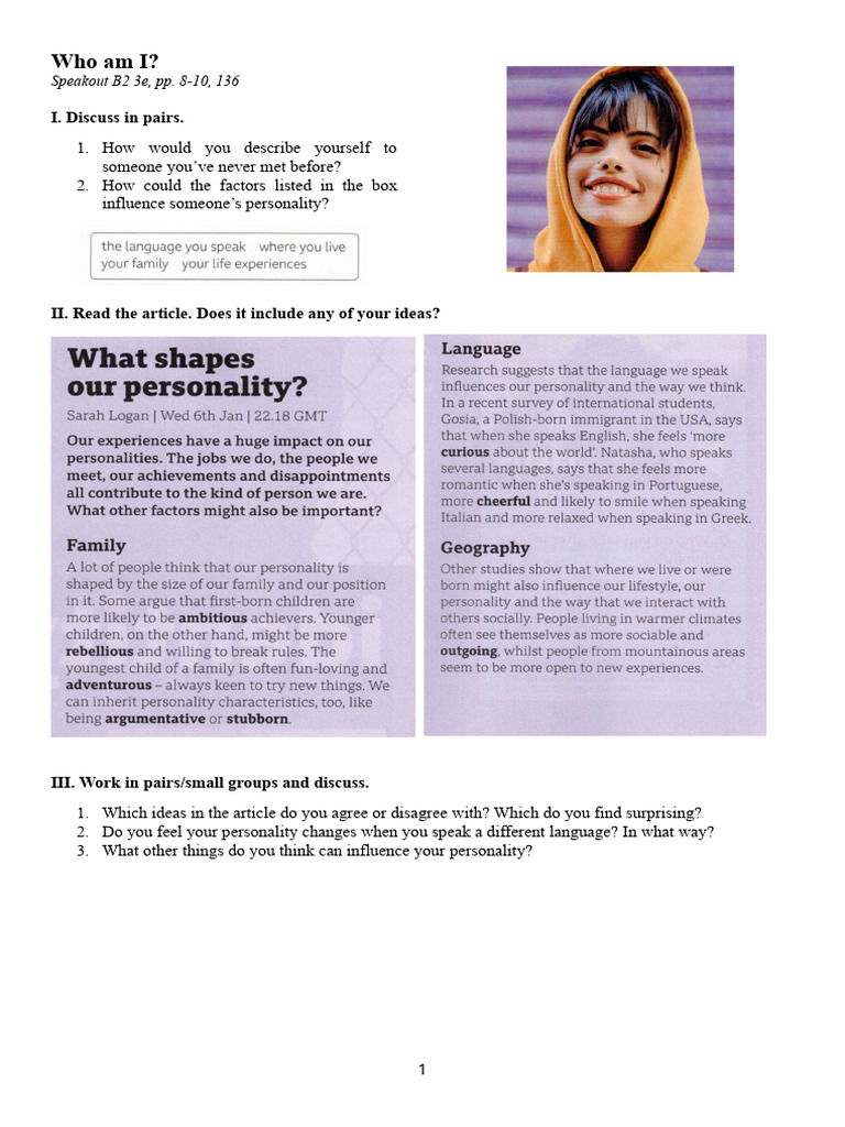 2 - Who Am I | PDF | Adjective | Noun