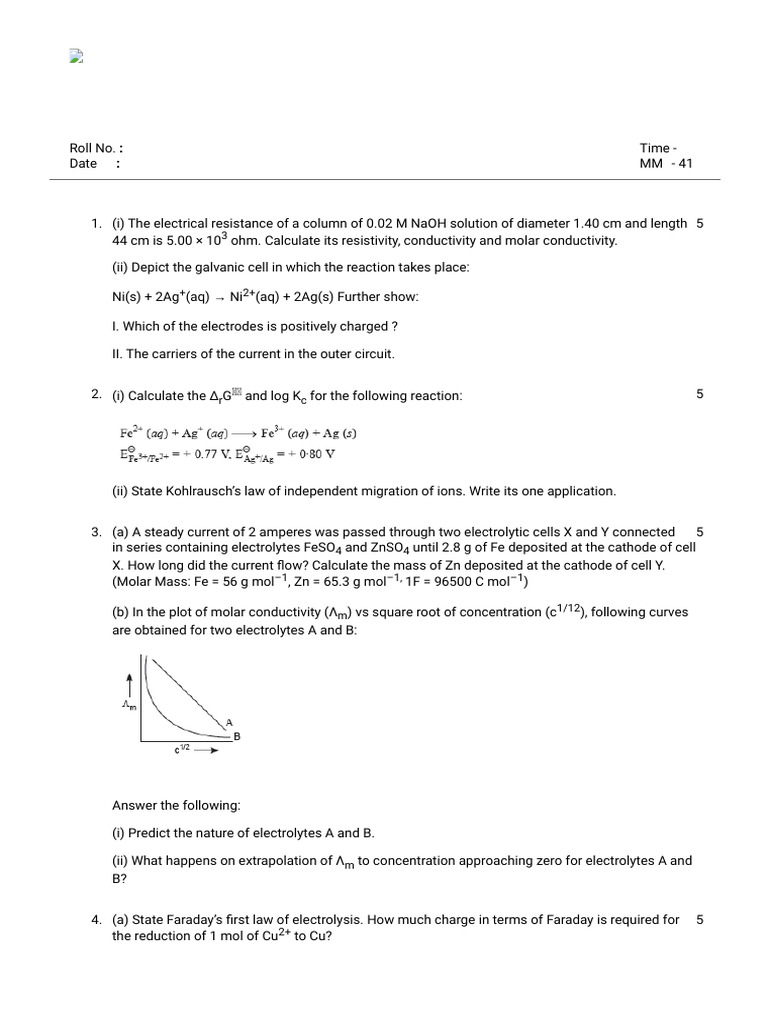 Chemical Kinetics Worksheet | PDF | Reaction Rate | Reaction Rate Constant