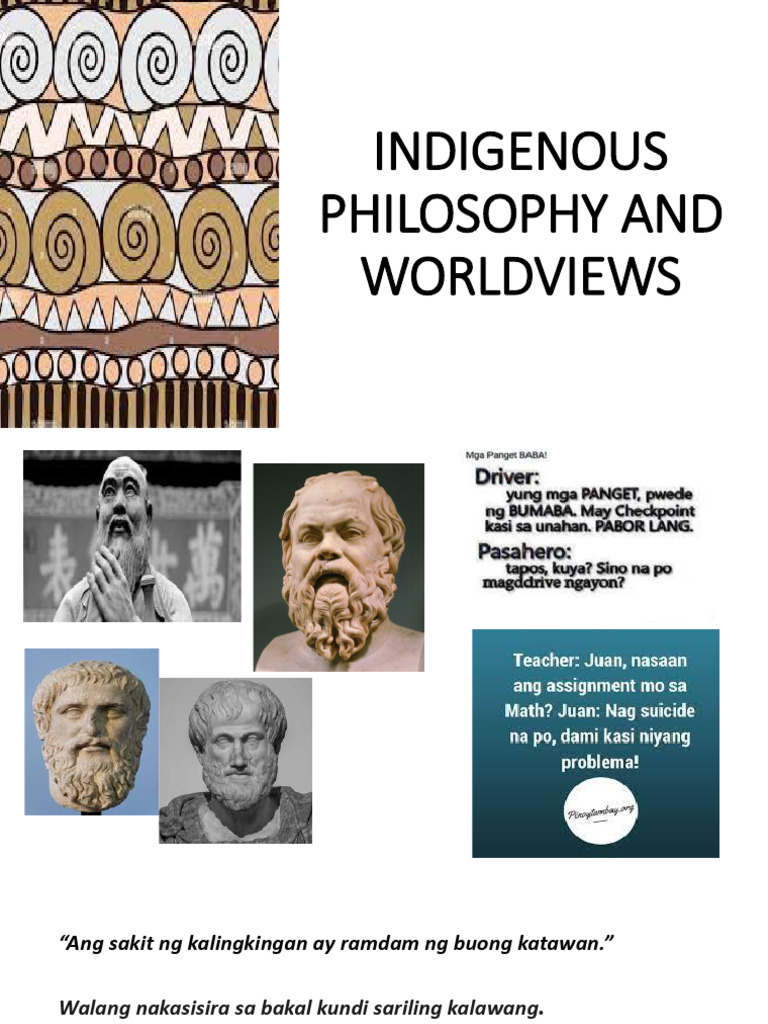 Filipino and Indigenous Worldviews | PDF | Thought | Epistemology